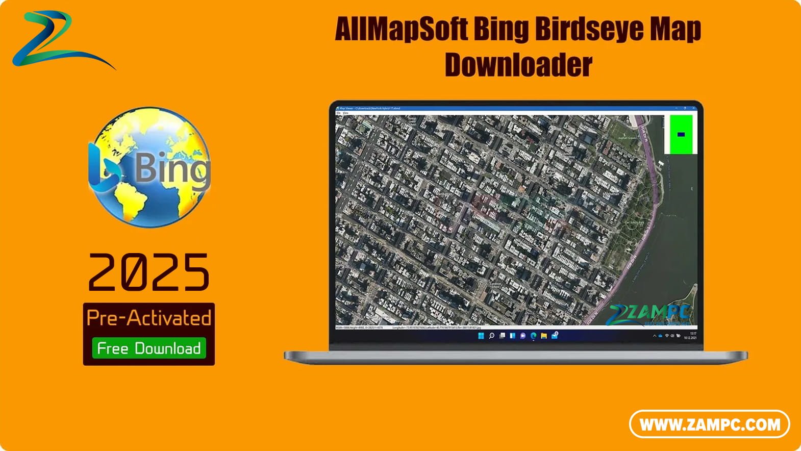 AllMapSoft Bing Birdseye Maps Downloader 5.21 | ZamPC | ZamPC | Fast ...