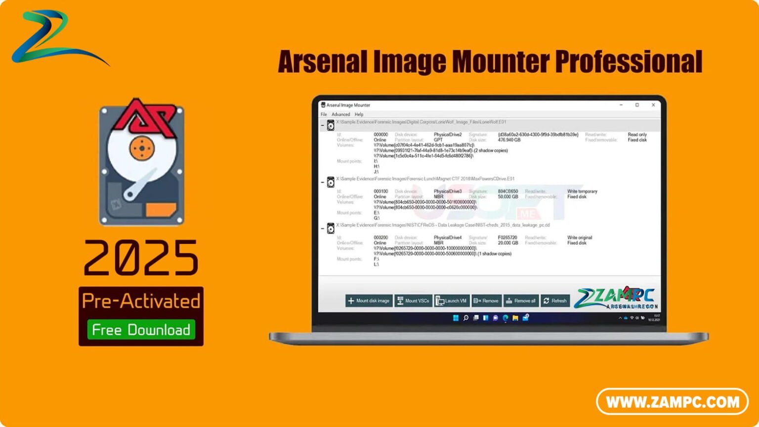 Arsenal Image Mounter Professional 3.11.293 | ZamPC | ZamPC | Fast And ...