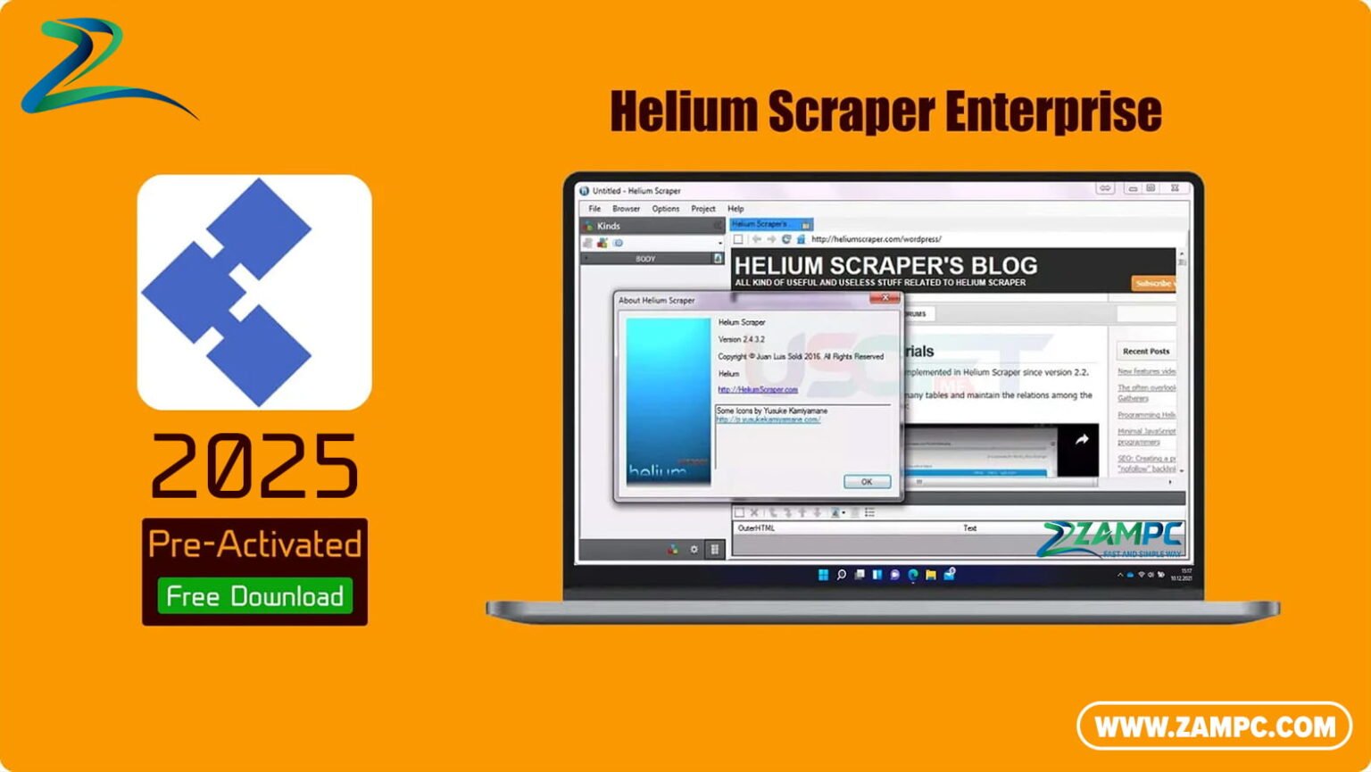Helium Scraper Enterprise 3.3.0.8 | ZamPC | ZamPC | Fast And Simple Way