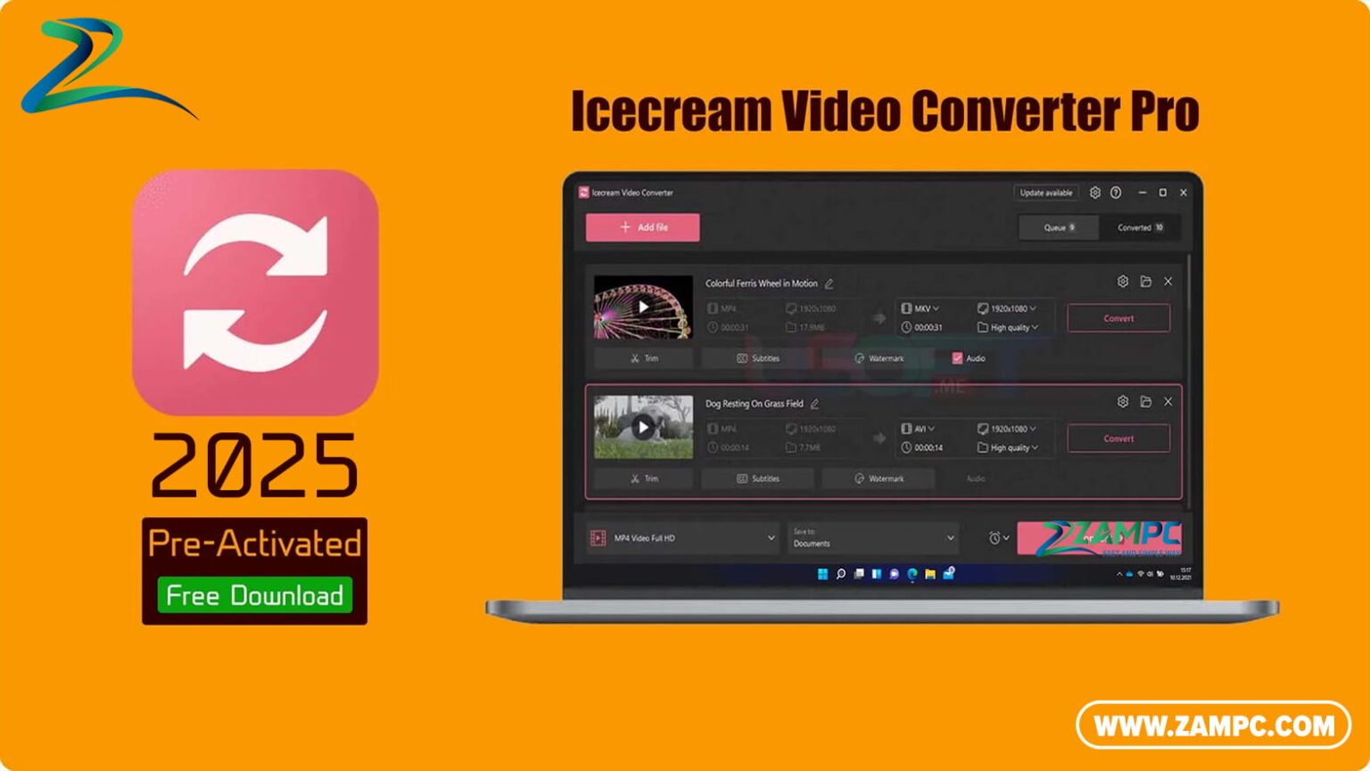 Icecream Video Converter Pro 1.45 | ZamPC | ZamPC | Fast And Simple Way
