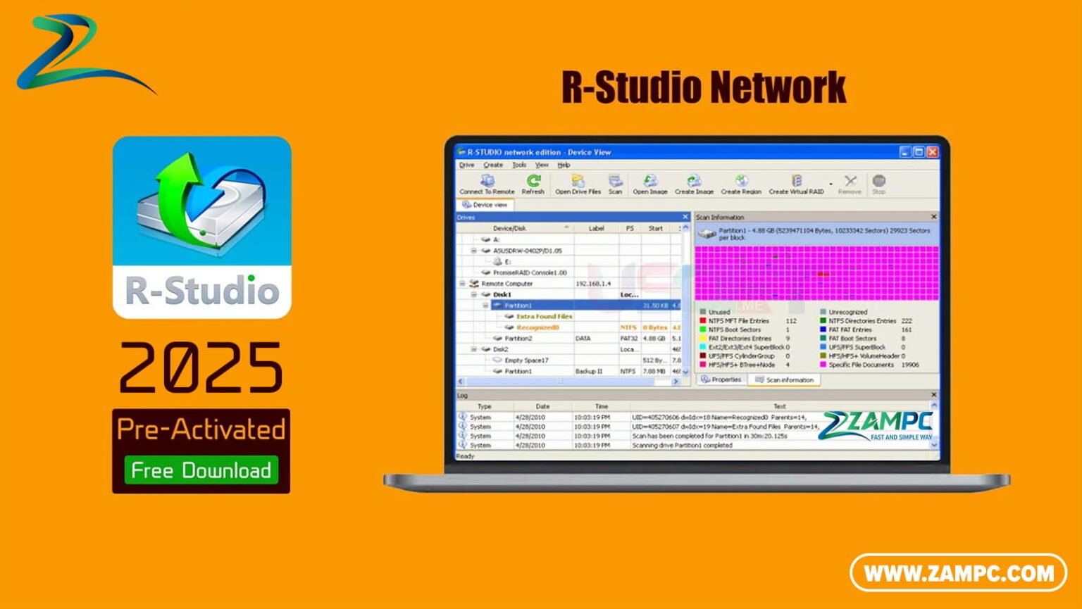 R-Studio Network 9.4 Build 191370 | ZamPC | ZamPC | Fast And Simple Way