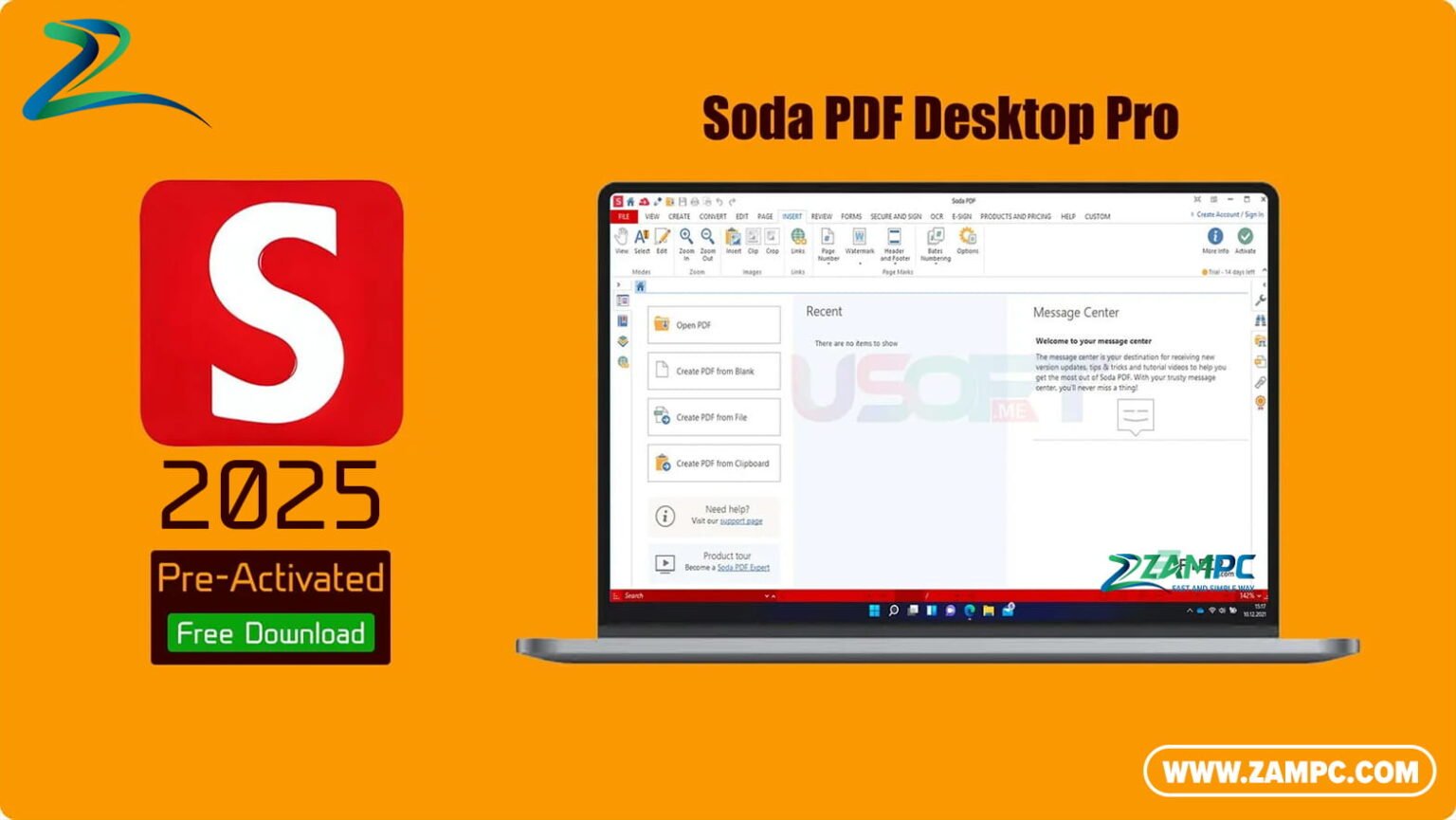Soda PDF Desktop Pro 14.0.433.22882 | ZamPC | ZamPC | Fast And Simple Way