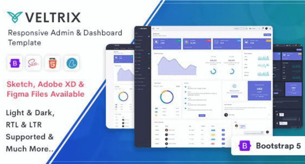 Veltrix – Admin & Dashboard Template 5.0.0 | ZamPC | Fast And Simple Way