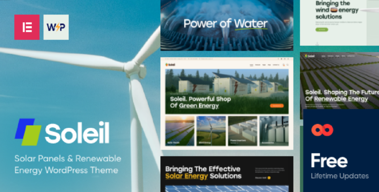 Soleil v1.22.0 – Solar Panels WordPress Theme | ZamPC