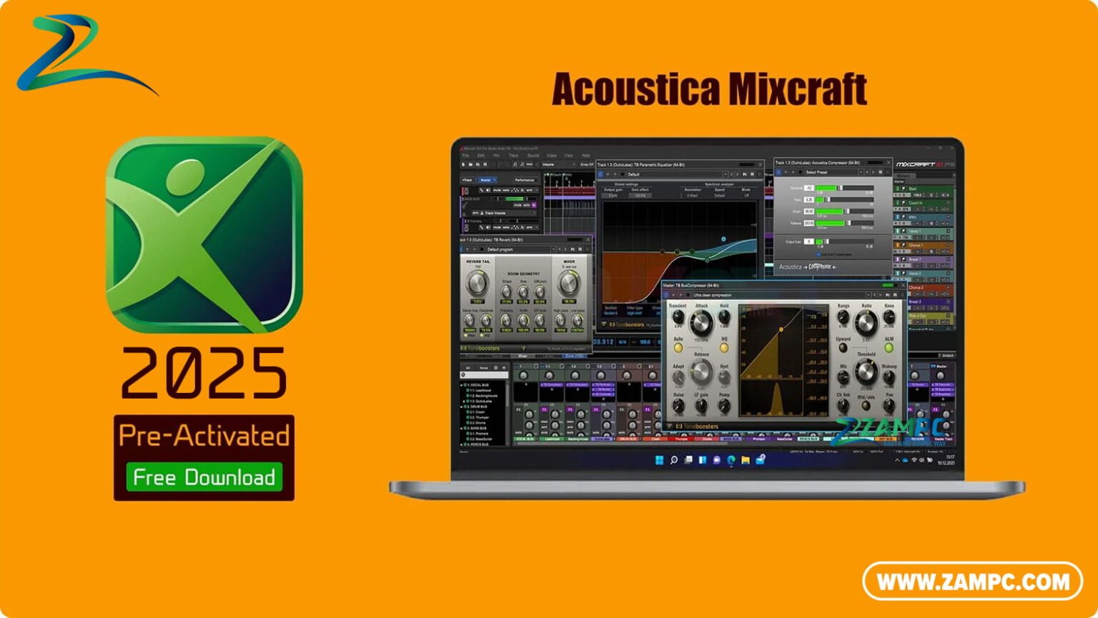 Acoustica Mixcraft 10.5 Build 621 | ZamPC | ZamPC | Fast And Simple Way